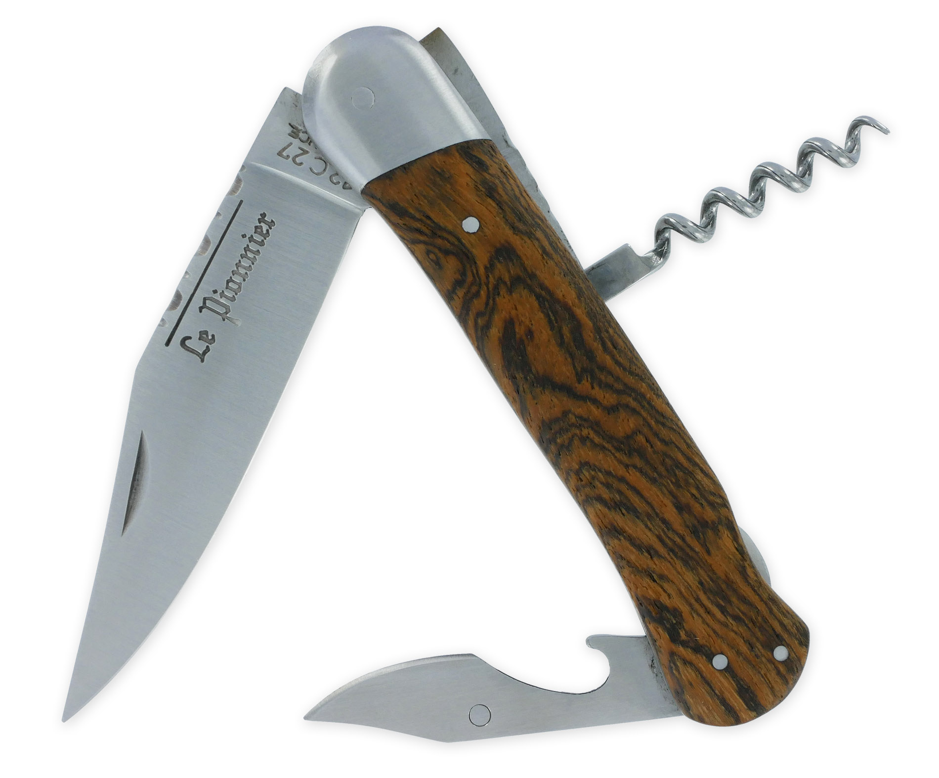 Douris-Chastel Le Pionnier Multi Blades 3 Pieces Bocote Folding Knife ...