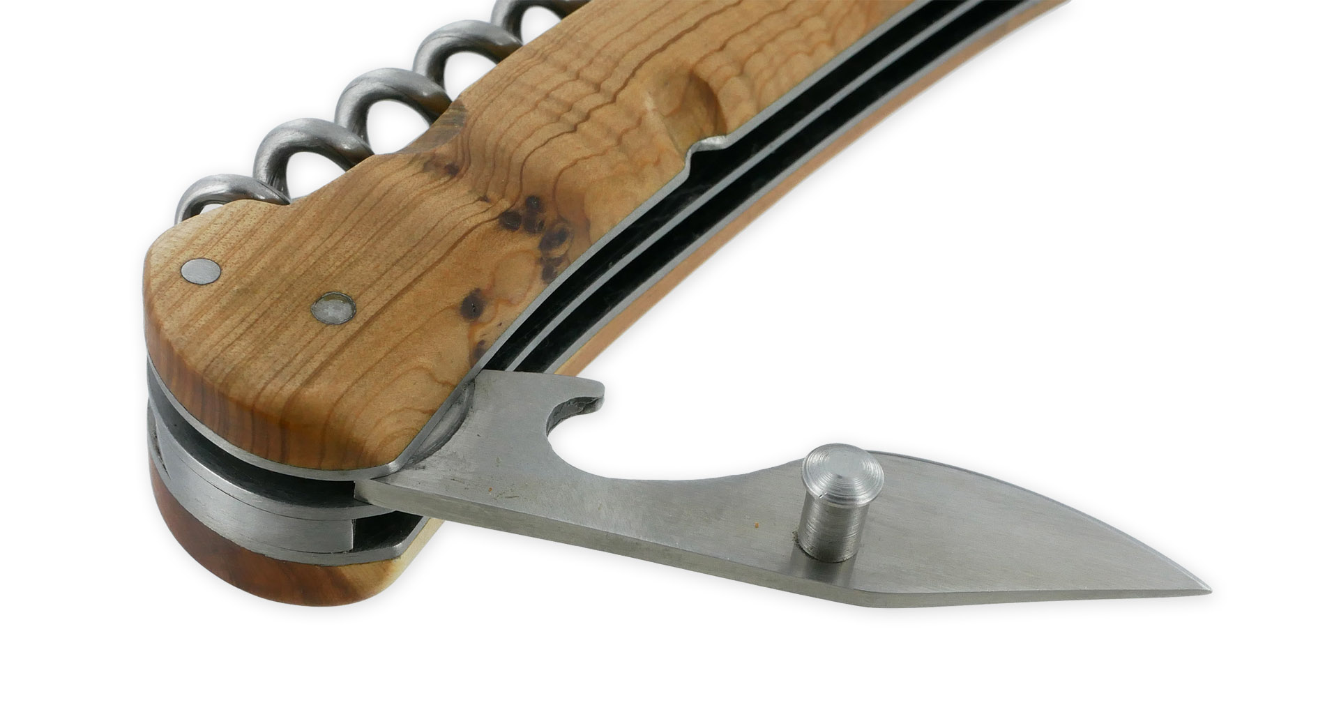 Douris-Chastel Le Pionnier Multi Blades 3 Pieces Juniper Folding Knife ...